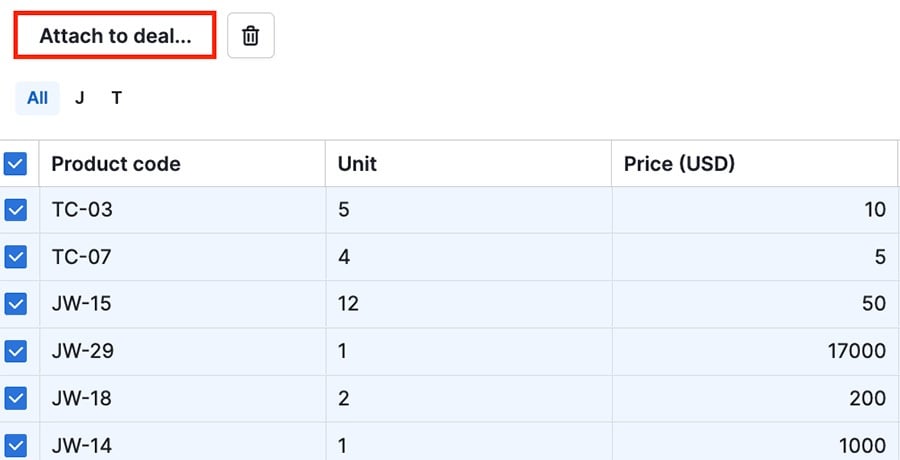 Bulk-editing and filtering - Knowledge Base | Pipedrive